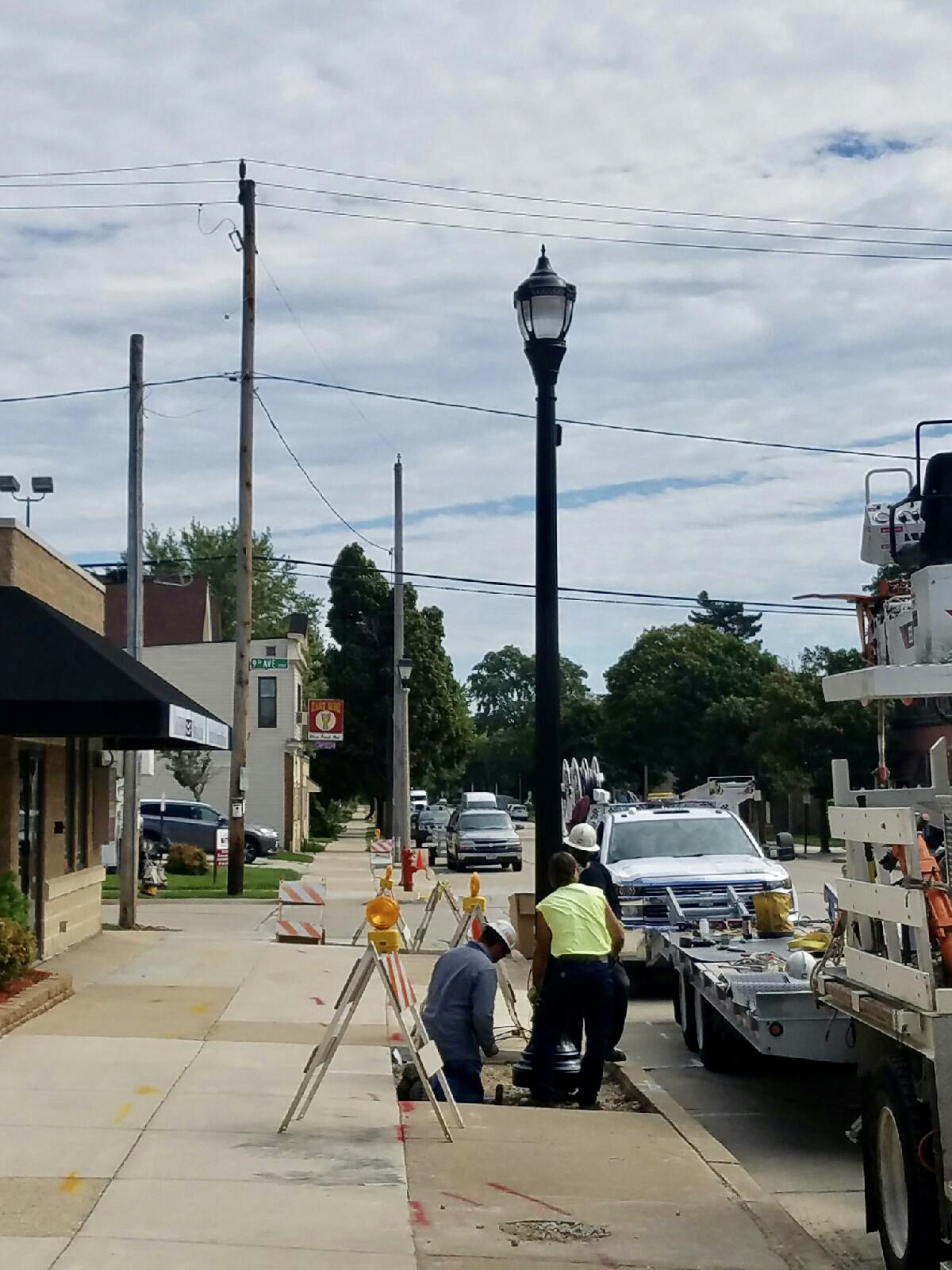 Downtown Streetscaping Update: Lighting up Milwaukee Avenue | South ...